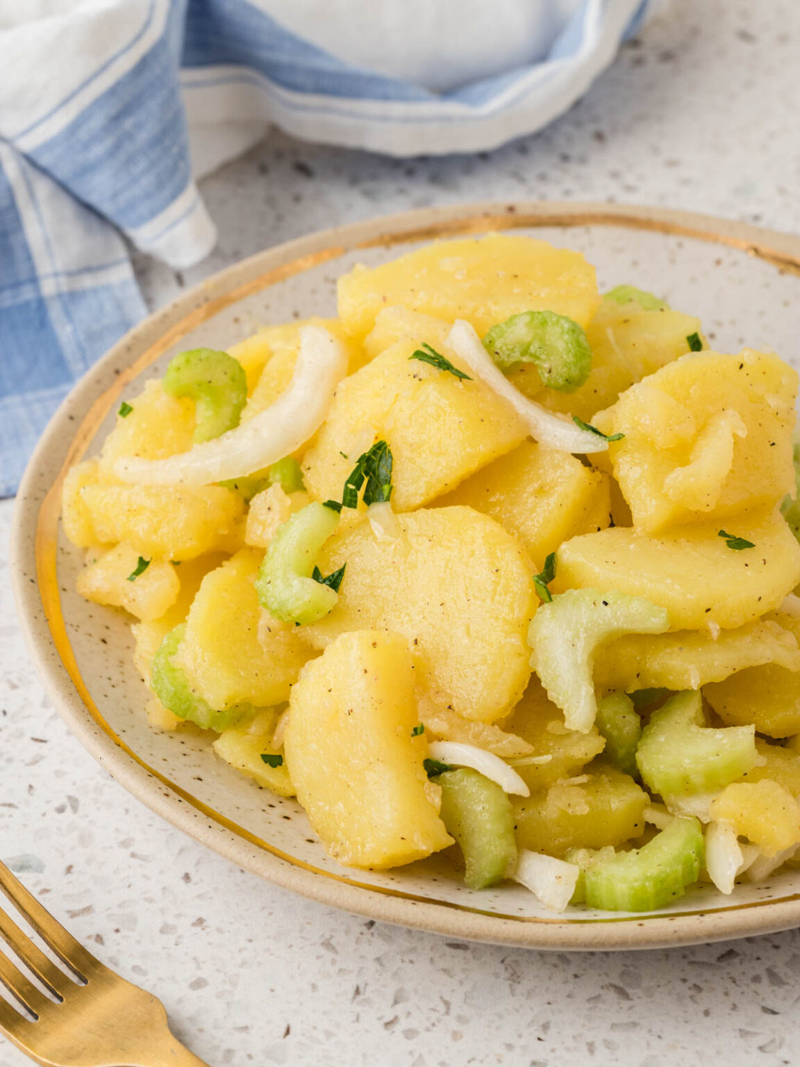Easy Italian Potato Salad Recipe - Spaghetti and Confetti