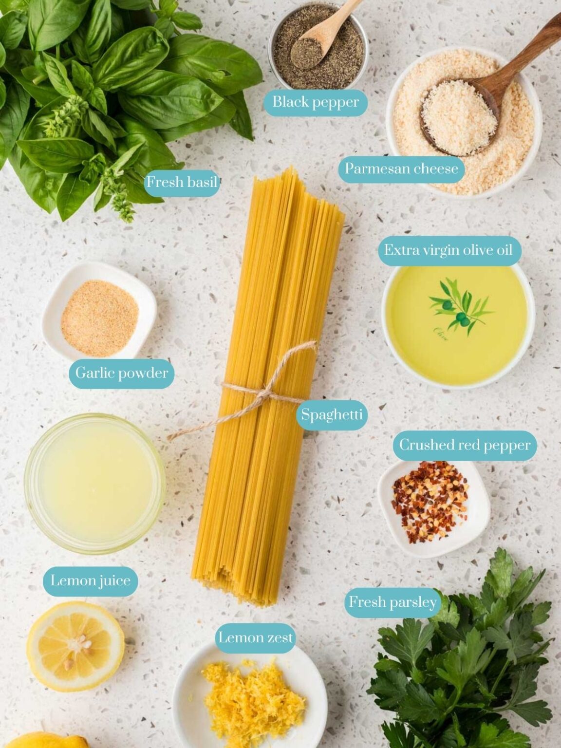 Lemon Spaghetti - Spaghetti and Confetti