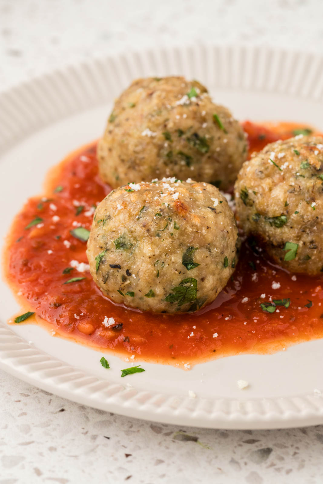 Italian Chicken Meatballs - Spaghetti and Confetti